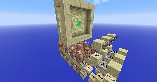 5x5 Command Block Sliding Door in Minecraft 1.8 Minecraft Map