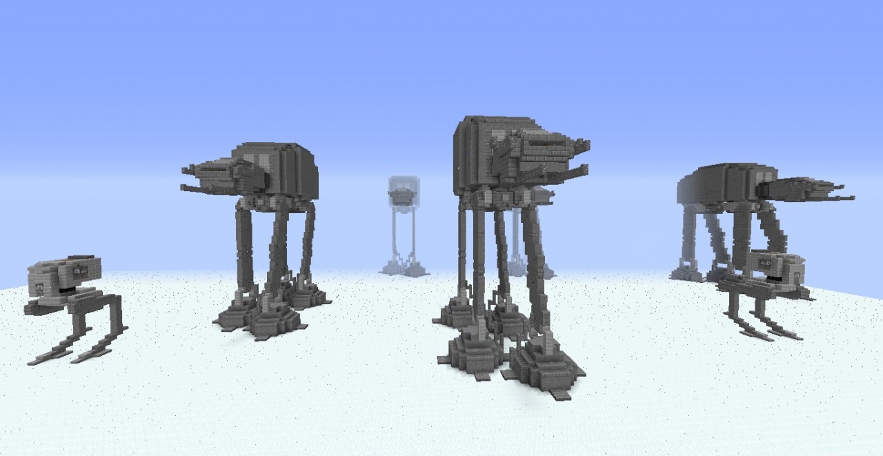 AT-AT (All Terrain Armored Transport) Minecraft Map