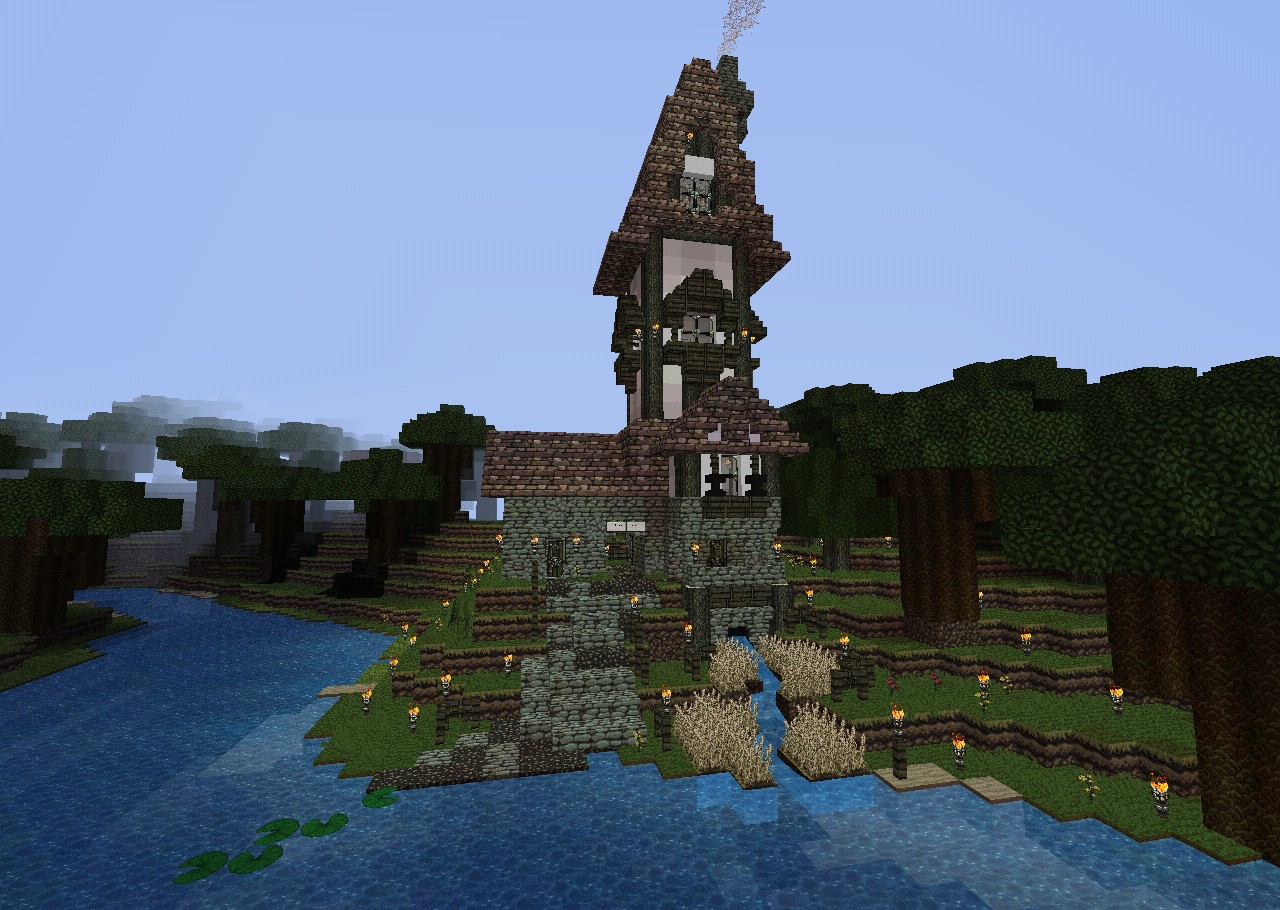 A Tall Fantasy House Minecraft Map