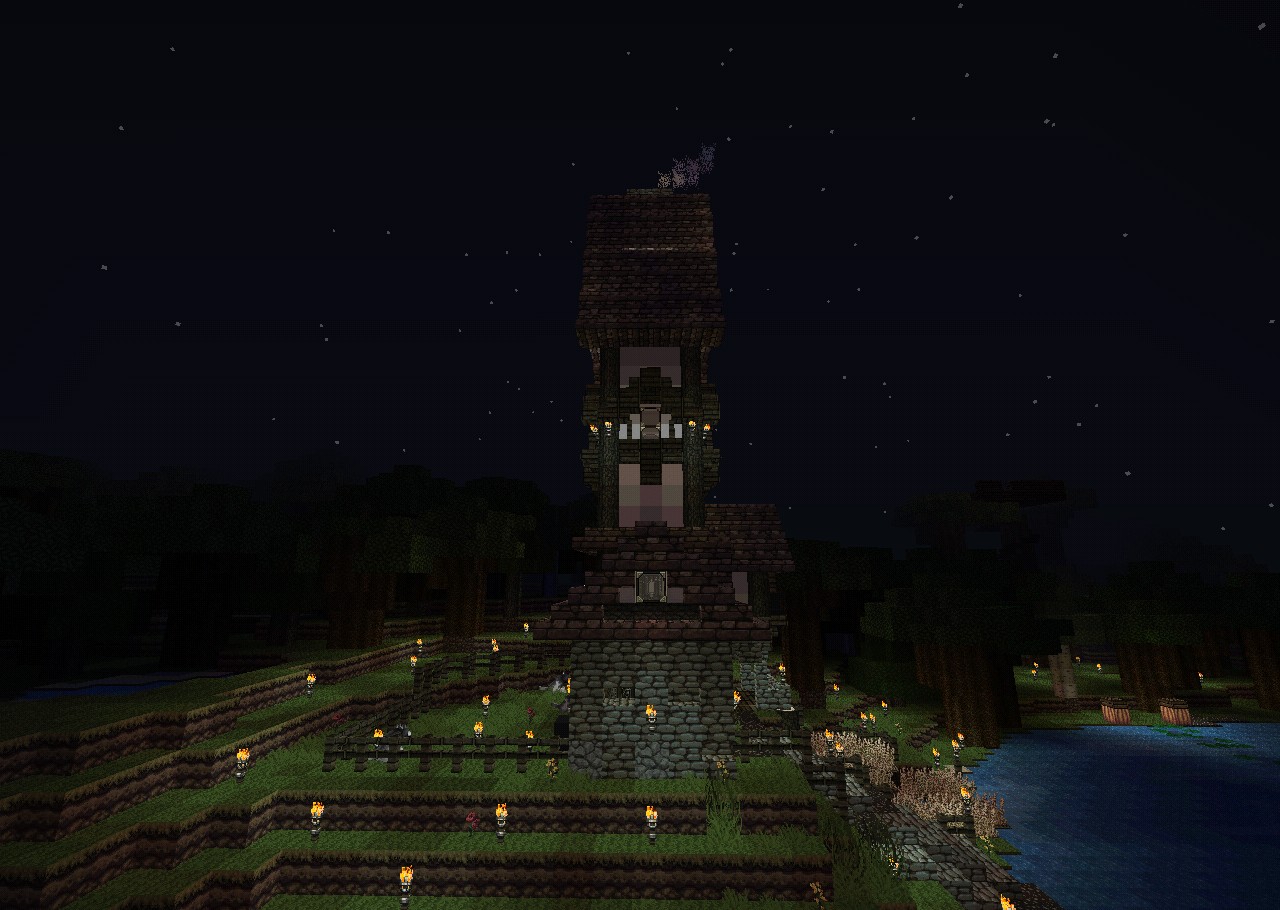 A Tall Fantasy House Minecraft Map