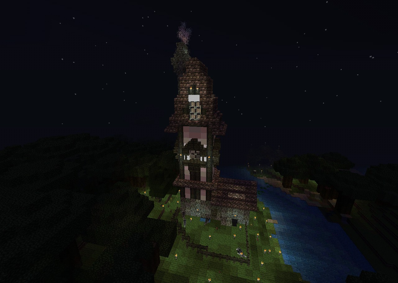 A Tall Fantasy House Minecraft Map