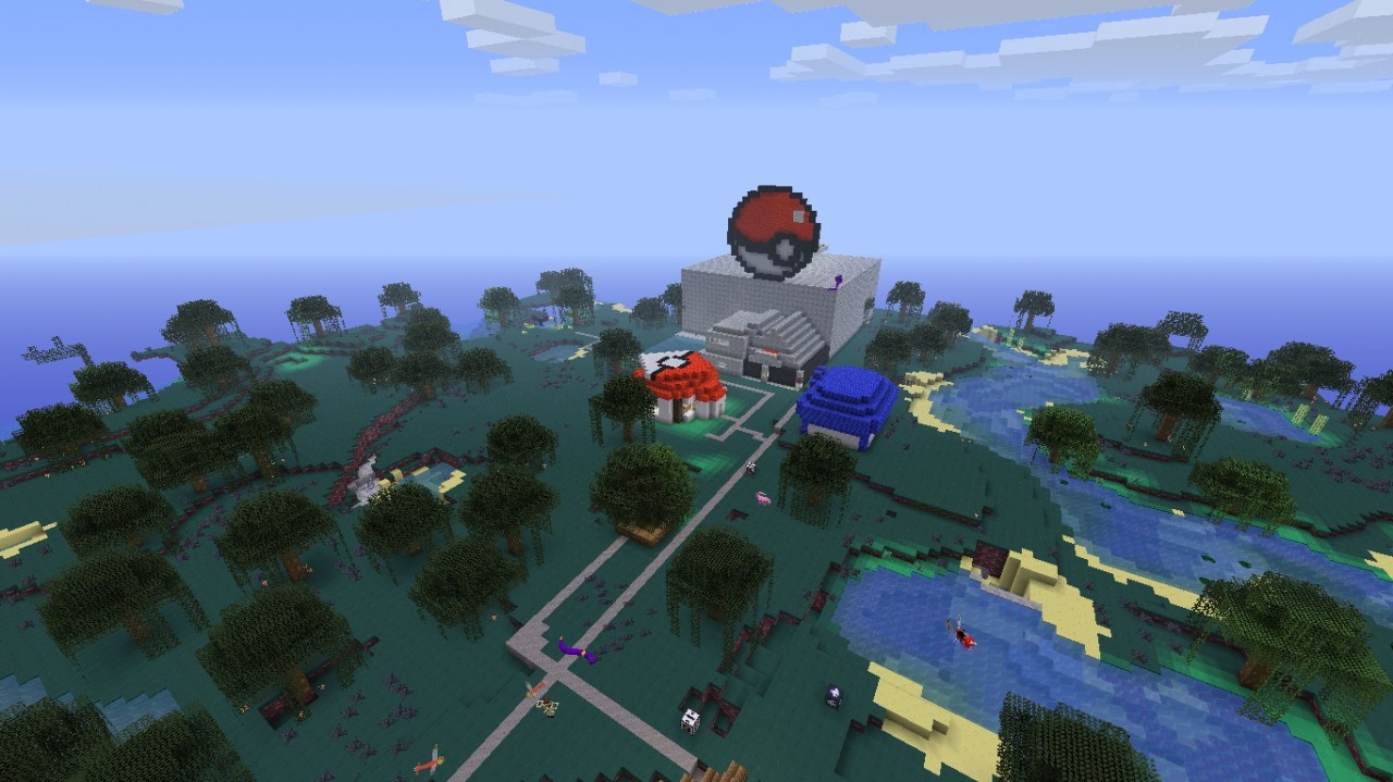 Poke' town Minecraft Map