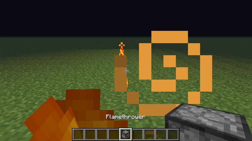 Flamethrower in Minecraft [ALPHA] Minecraft Map