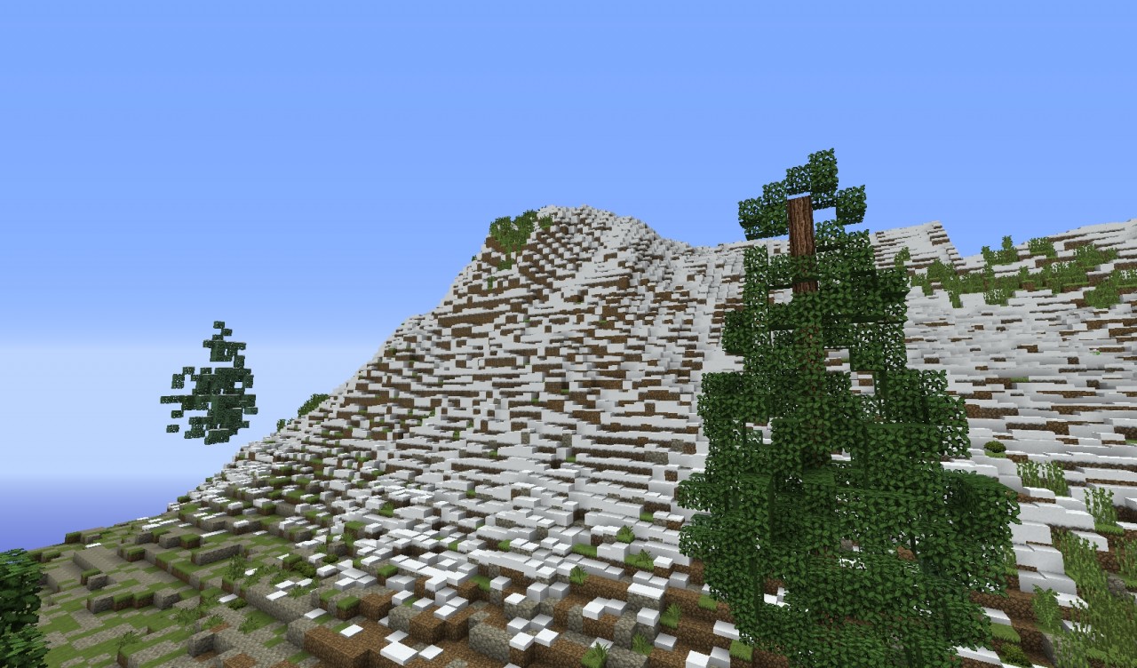 1280 x 1280 Custom Landscape Island Minecraft Map