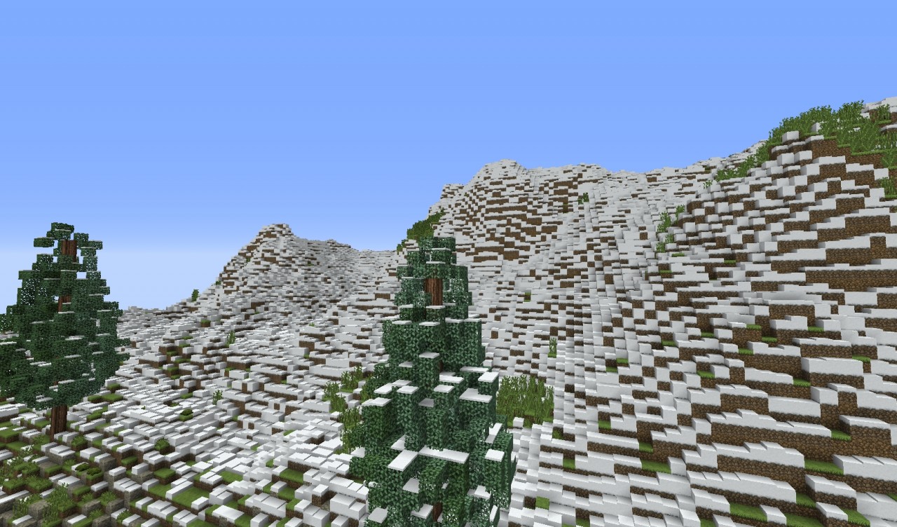 1280 x 1280 Custom Landscape Island Minecraft Map