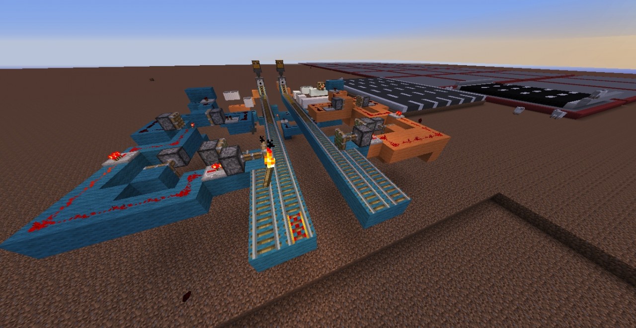4 Way Rail Car Switcher Minecraft Map