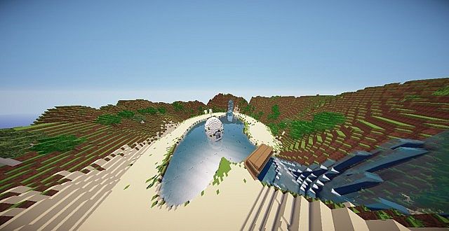 Mario Kart: Yoshi Falls Minecraft Map