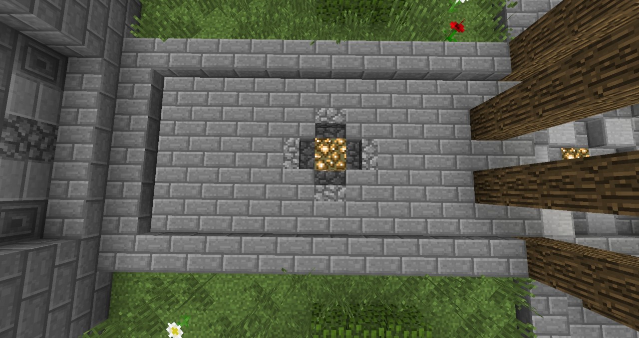 Circular/semi-rectangular small server spawn Minecraft Map