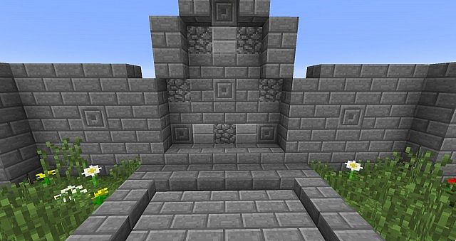 Circular/semi-rectangular small server spawn Minecraft Map