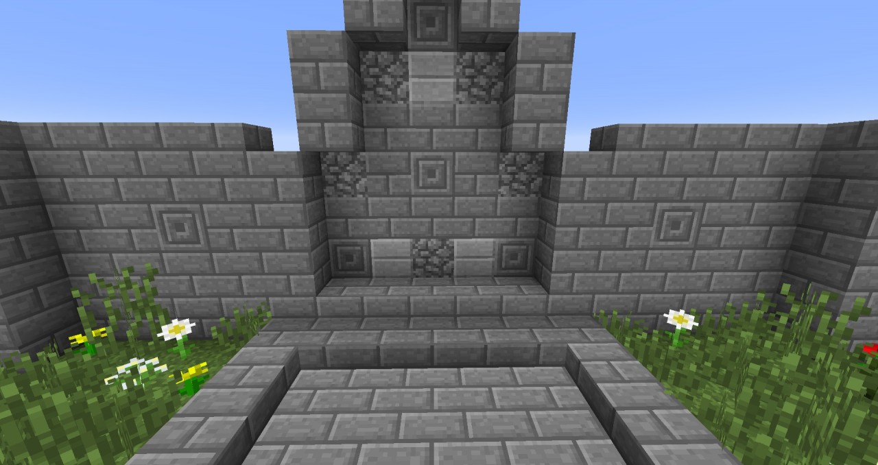 Circular/semi-rectangular small server spawn Minecraft Map