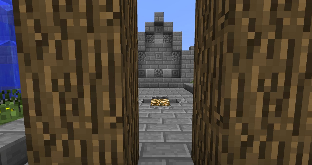 Circular/semi-rectangular small server spawn Minecraft Map