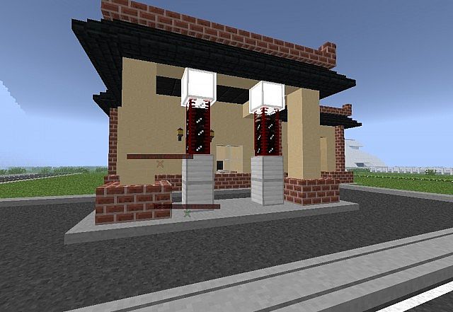 corner store/gas station Minecraft Map