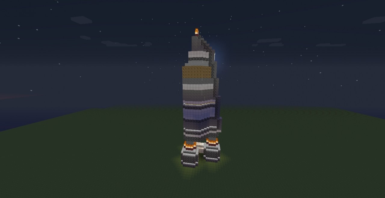 Rocket ship Minecraft Map