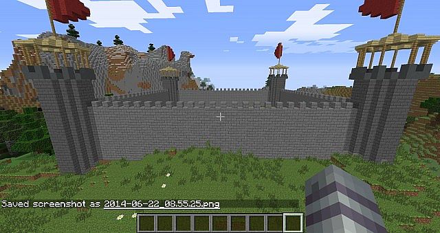 Simple Castle Walls Minecraft Map