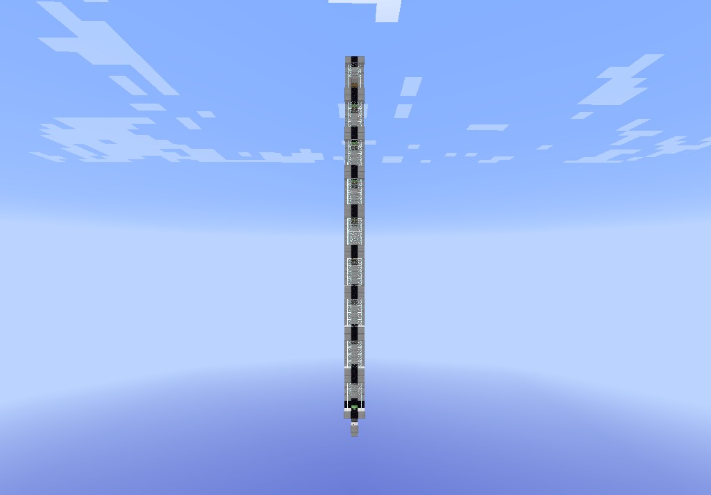 Flush, Compact Slime Block Elevator Minecraft Map