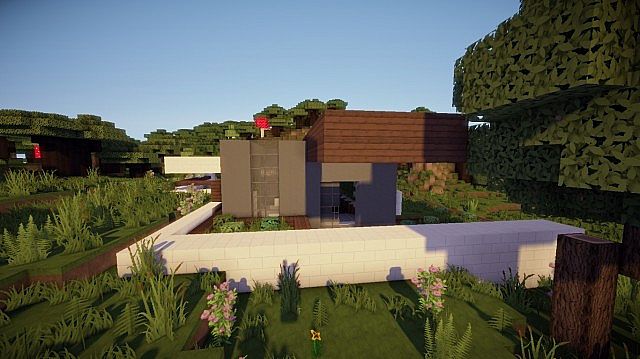 Zen | An organic modern home Minecraft Map