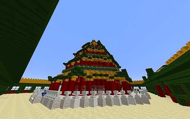 The temple of Buddhist Virtue Minecraft Map