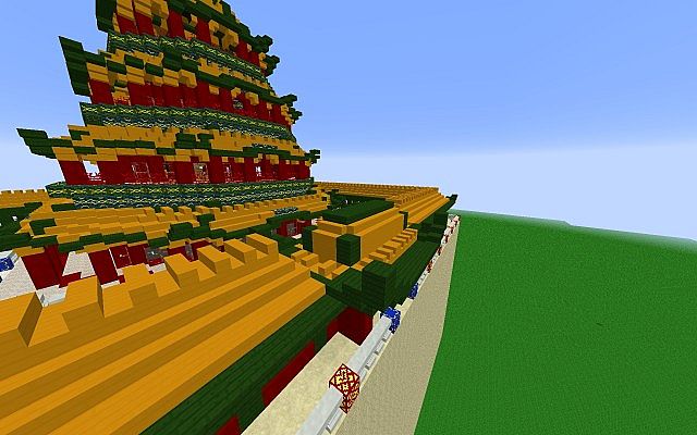 The temple of Buddhist Virtue Minecraft Map