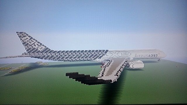 Airbus a350-900 (Carbon Livery) Minecraft Map
