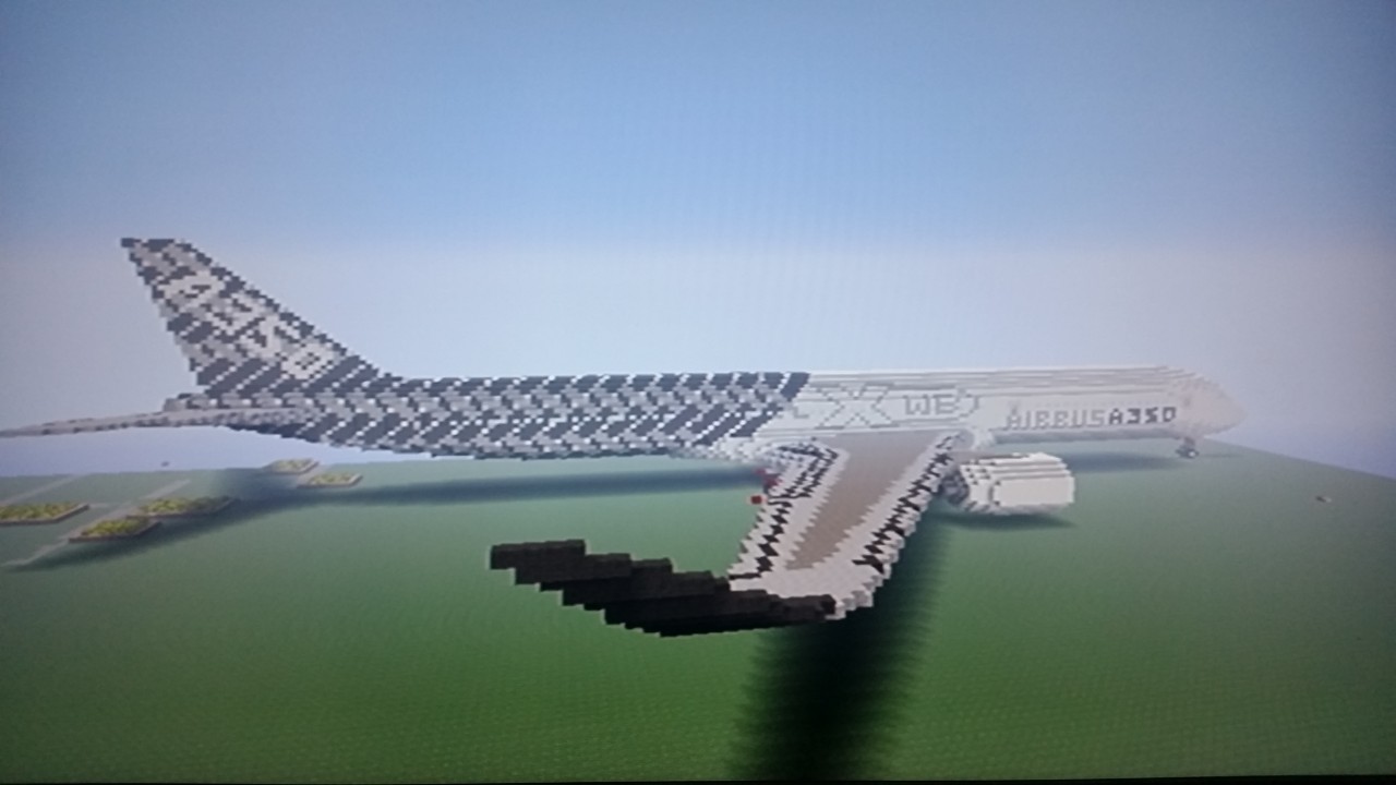Airbus a350-900 (Carbon Livery) Minecraft Map