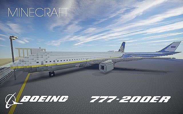 Boeing 777-200ER Minecraft Map