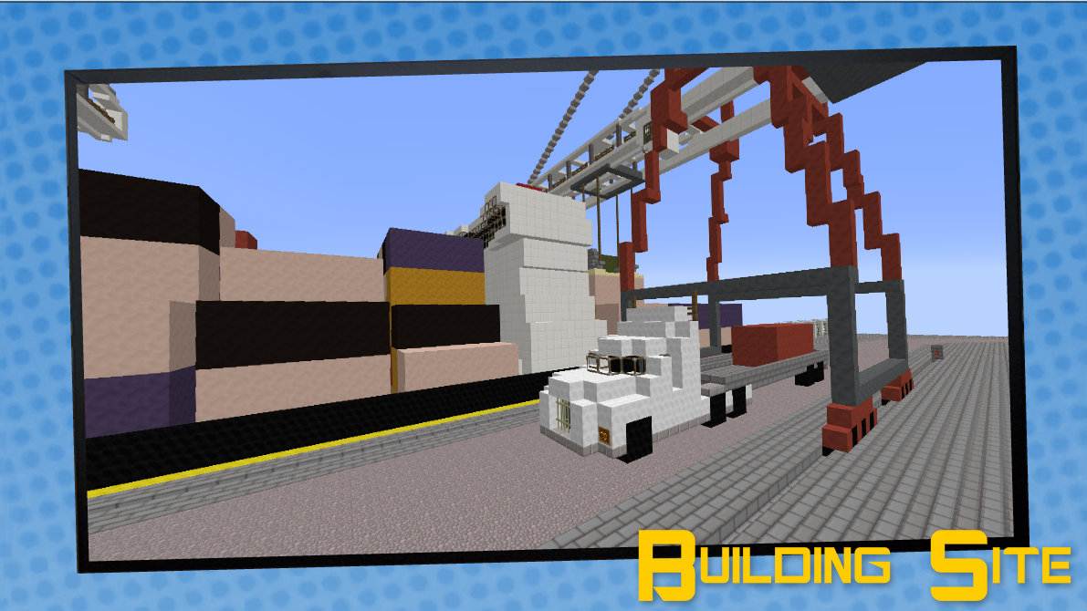 Pixelation Studios: Projects - Building Site Minecraft Map