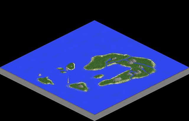 clamshell island Minecraft Map