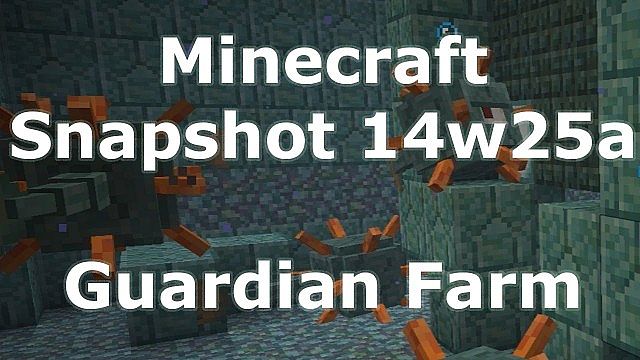 Guardian Farm: Snapshot 14w25a Minecraft Map