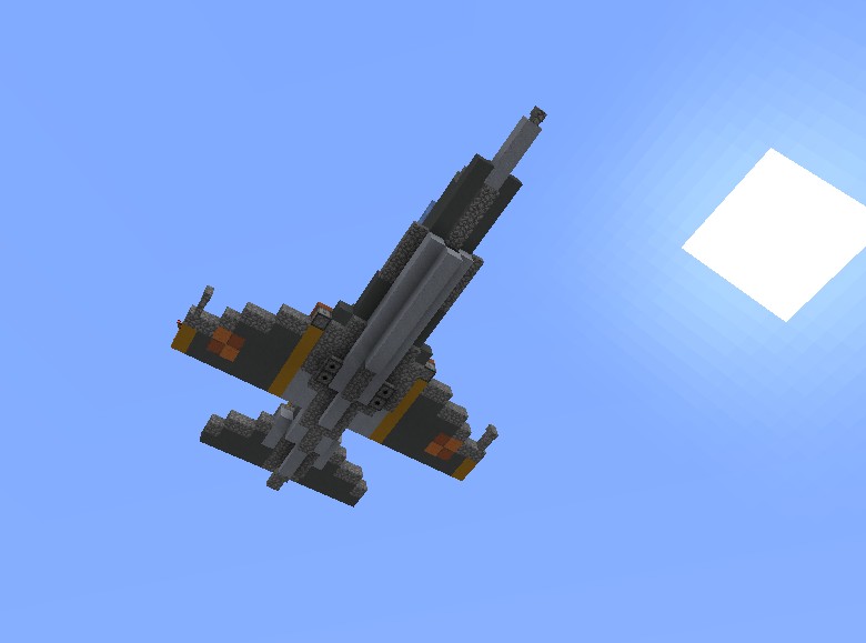 Fighter jet with sounds and working guns Minecraft Map