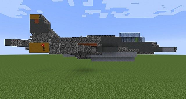 Fighter jet with sounds and working guns Minecraft Map