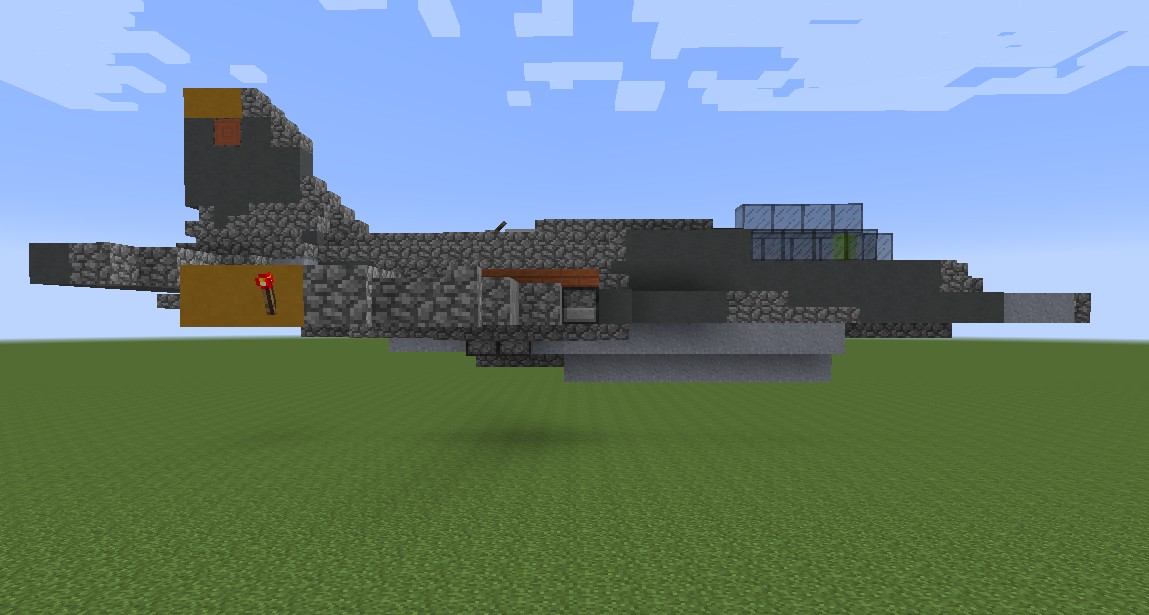 Fighter jet with sounds and working guns Minecraft Map