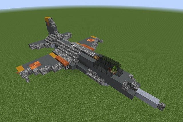 Fighter jet with sounds and working guns Minecraft Map
