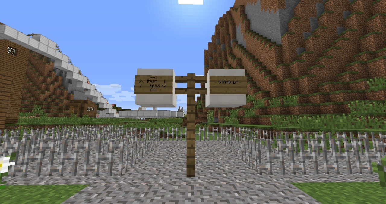 Launched Mountain roller coaster Minecraft Map