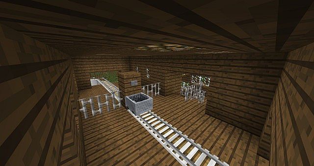 Launched Mountain roller coaster Minecraft Map