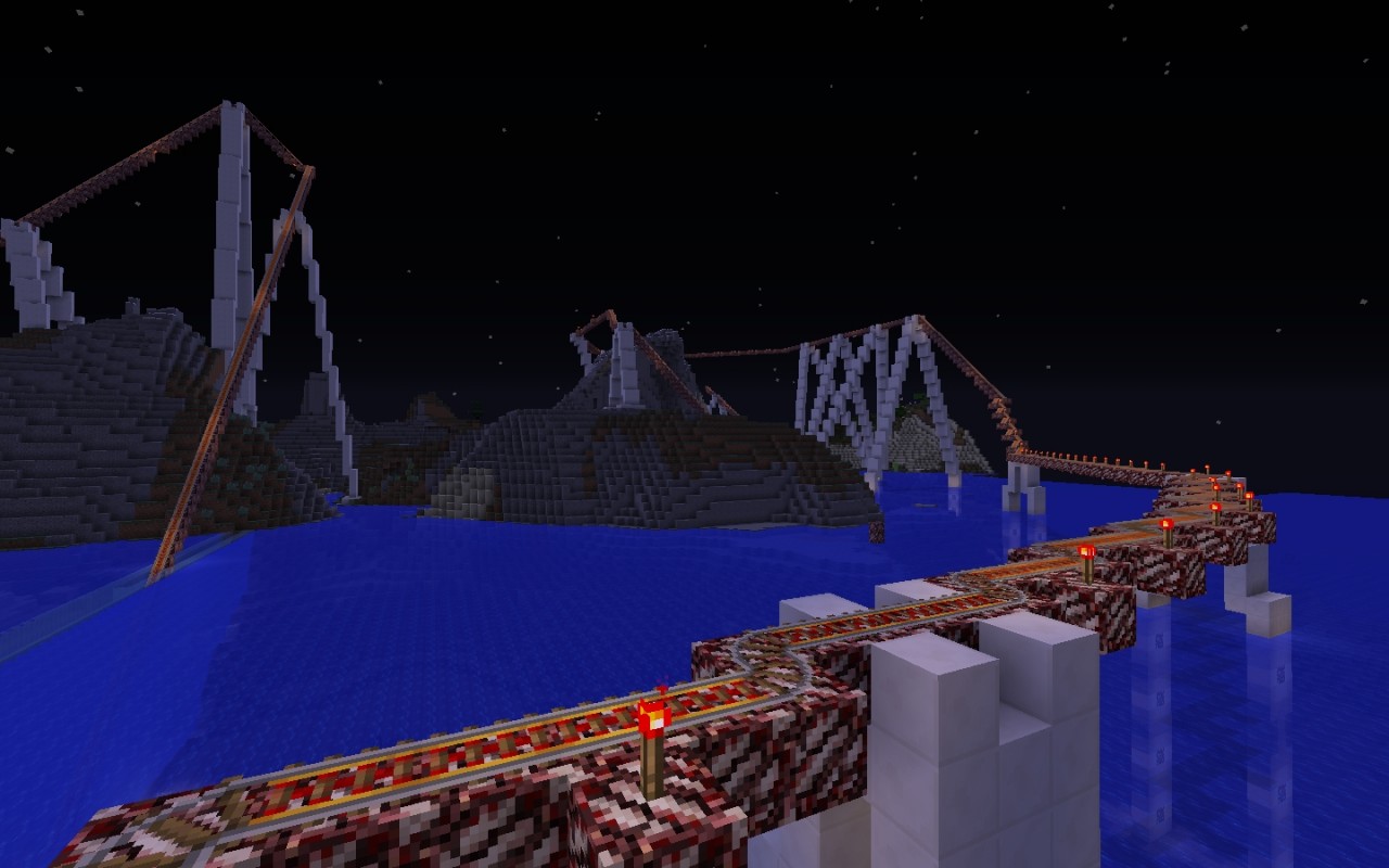 The Four Elements Roller Coaster Minecraft Map