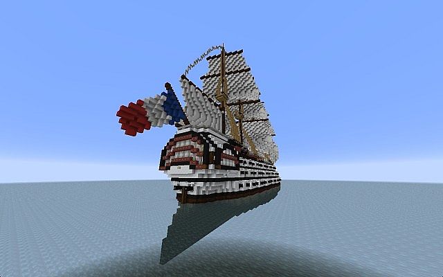 Le Trident: 19th Century French First Rate Ship-of-the-Line Minecraft Map