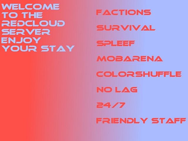 RedCloud Minecraft Server