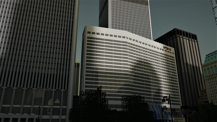 1:1 World Trade Center (Twin Towers New York) Minecraft Map