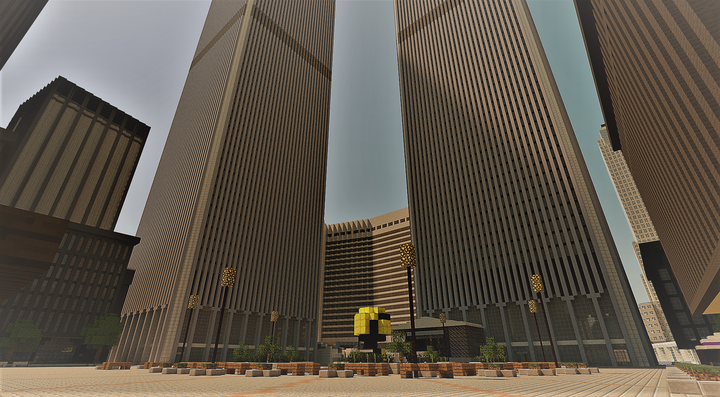 1:1 World Trade Center (Twin Towers New York) Minecraft Map