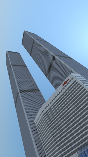 1:1 World Trade Center (Twin Towers New York) Minecraft Map