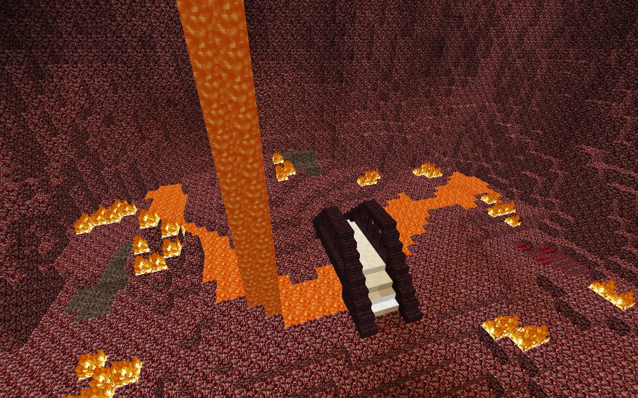 Mob Arena Map: Nether undergrounds Minecraft Map