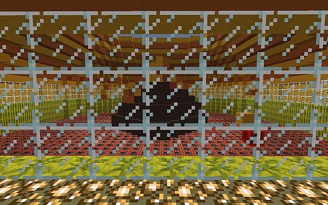 Volcano Bow Spleef Arena Minecraft Map
