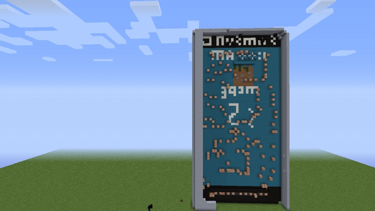 Samsung Galaxy s5 Phone in Minecraft world Minecraft Map