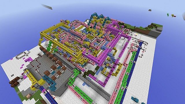 8 Player Lottery Machine [Viewable Redstone!][Disco Like!] Minecraft Map