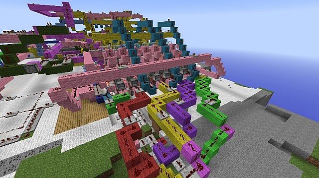 8 Player Lottery Machine [Viewable Redstone!][Disco Like!] Minecraft Map