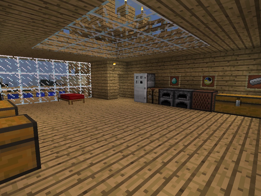 Nice house, Above water. Minecraft Map