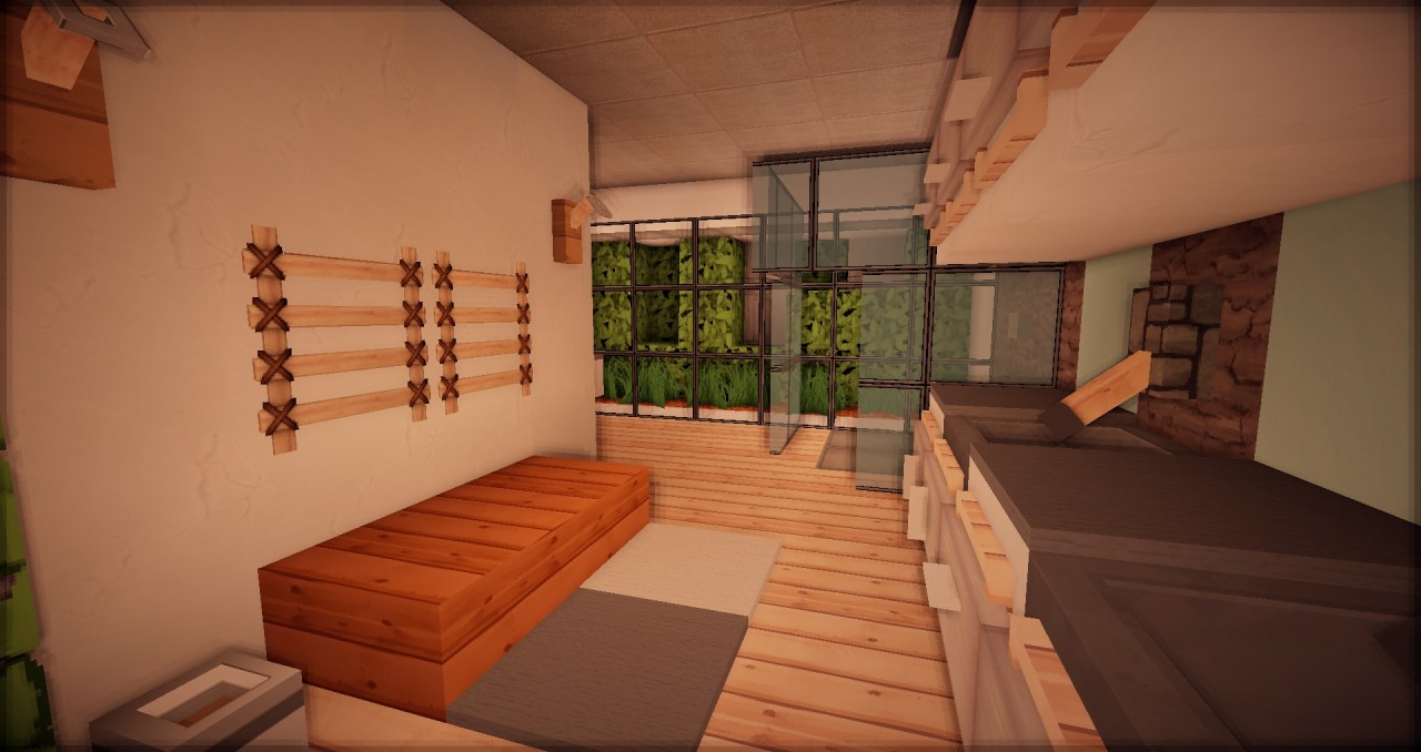 Small Modern House Built on tcs Minecraft Map