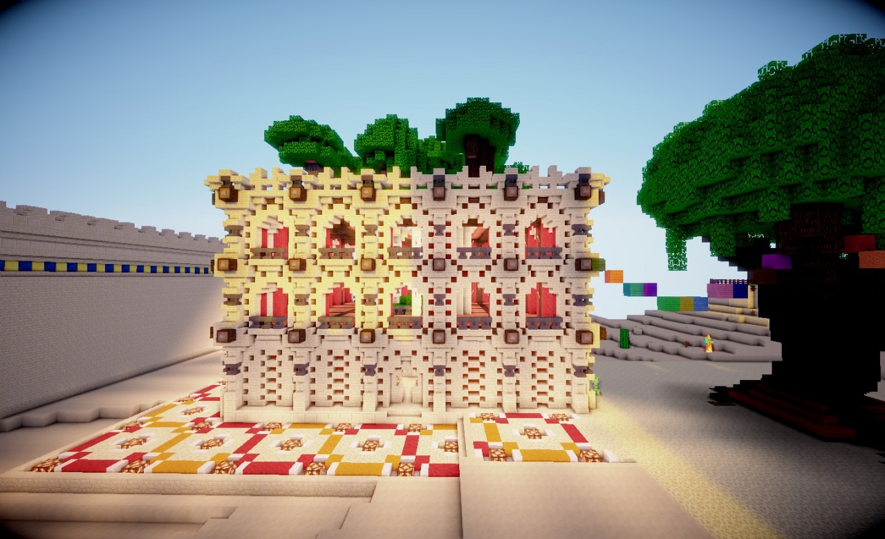 babylonian house in a big arabian city in construction Minecraft Map