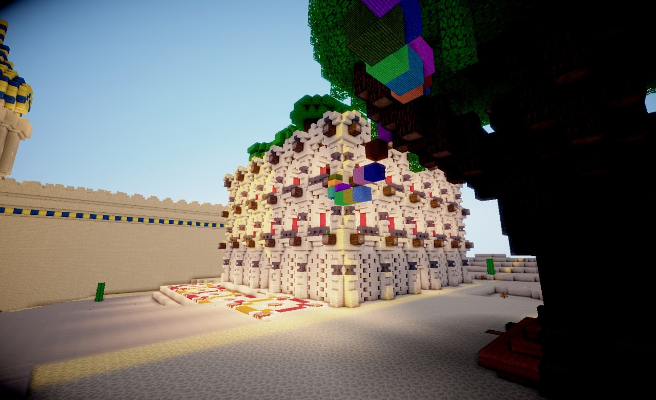 babylonian house in a big arabian city in construction Minecraft Map
