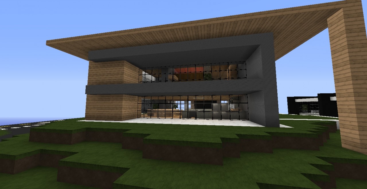 |River Shore| Modern house Minecraft Map